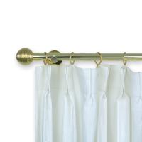 China Multi Layer Ball Finial Pipe Curtain Rods Custom Anti Copper for sale