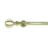China 28mm Diameter Cage Ball Finial Pipe Curtain Rods Single Bracket for sale