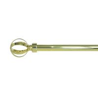China 28mm Diameter Cage Ball Finial Pipe Curtain Rods Single Bracket for sale