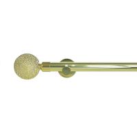 China Golf Finial Custom Curtain Rod Accessories Single Bracket 28mm Diameter for sale