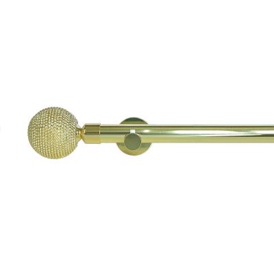 China Golf Finial Custom Curtain Rod Accessories Single Bracket 28mm Diameter for sale