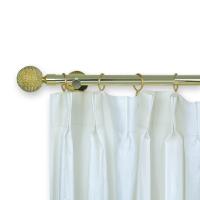 China Golf Finial Custom Curtain Rod Accessories Single Bracket 28mm Diameter for sale