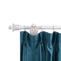 China White Gold Color Iron Rods With Stereo Resin Finials And New Design Brackets For Indoor Decor for sale