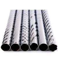 China 6m 28mm Anodized Aluminium Twist Pipe Curtain Pole for sale