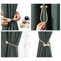 China Furniture Waterproof Polyester Ball Curtain Tiebacks for sale
