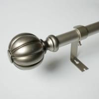 China Painted Metal Pole Resin Finials Pipe Curtain Rods for sale