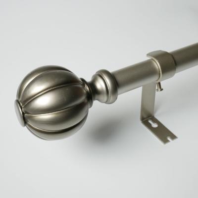 China Painted Metal Pole Resin Finials Pipe Curtain Rods for sale
