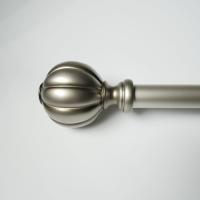 China Painted Metal Pole Resin Finials Pipe Curtain Rods for sale