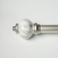 China 0.5mm Thickness Resin Finial Iron Pipe Rods For Curtains for sale