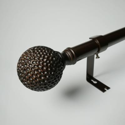 China 0.6m Single Bracket Nickel Extend Adjustable Curtain Rod for sale