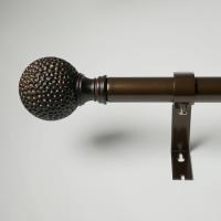 China 0.6m Single Bracket Nickel Extend Adjustable Curtain Rod for sale