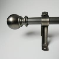 China 16mm Iron Black Lightweight Pipe Curtain Rods For Bedroom for sale