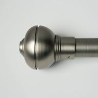 China 65 x 15 x 15 cm Iron Matte Black Pipe Curtain Rods for sale