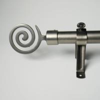 China Polished Metal Heavy Duty Swing Arm 12 Inch Curtain Rods for sale