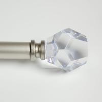 China KIEI EP1006 Curtain Finial Hardware Precision Manufacturing Curtain Rod Hot Sale Luxury Adjustable Crystal for sale