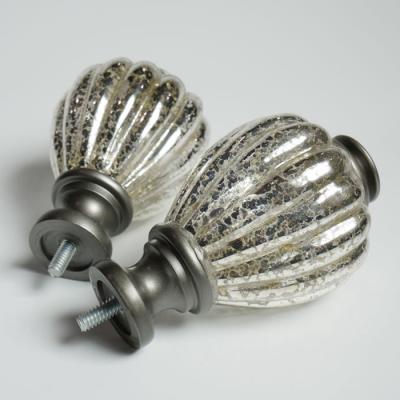 China Paint Curtain Rod Finials for sale