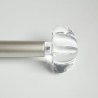 China 0.5mm 0.6mm 0.8mm Thickness PMMA Curtain Pole Ball Ends for sale