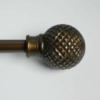 China Classic Round Telescoping 1 Inch Curtain Rod Finials for sale