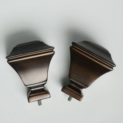 China KIEI EP1018 Curtain Finial Pole Hot Sale Luxury Adjustable Simple Style Hardware Precision Manufacturing for sale
