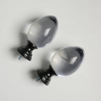 China High End Polishing 16mm 19mm PMMA Crystal Curtain Finials for sale