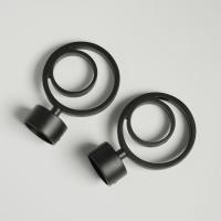 China Home Decor Wall Mounted Plated Curtain Rod Finials for sale