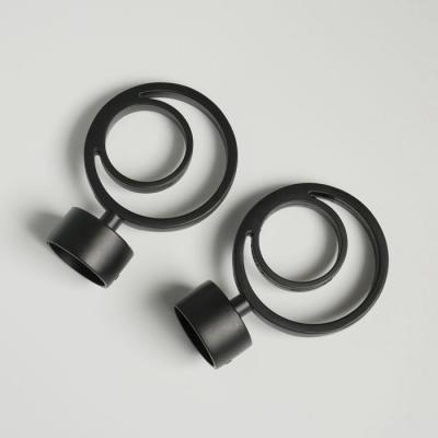 China Home Decor Wall Mounted Plated Curtain Rod Finials for sale