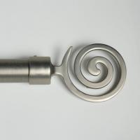 China Customized Matte Black Adjustable 35mm Curtain Pole Ends for sale