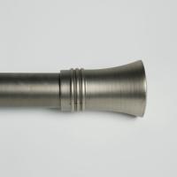 China Single Extendable Aluminum Alloy Curtain Rods End Caps for sale