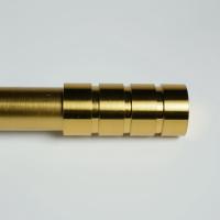 China 28mm Modern No Drilling Plating Copper Curtain Finials for sale