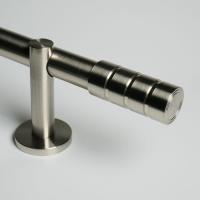 China No Drilling Pole Flat End Decorative Finials For Curtain Rods for sale