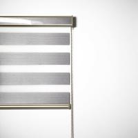 China Light Filtering Horizontal Striped Sheer Curtains Blinds For Home for sale
