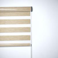 China Dual Fabric Layers Zebra Office Curtains Horizontal Blinds for sale