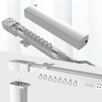 China Heavy Metal Folding Intelligent Remote Control Curtains for sale