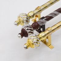 China Industial Anti Brass Embossed Engraving Pipe Curtain Pole for sale