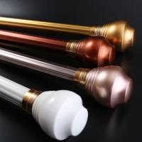 China European Style 24mm 28mm Gold Copper Pipe Curtain Rod for sale