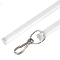 China 10mm 13mm Clear Transparent Fabric Curtain Pull Wands for sale