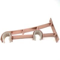 China Living Room Anodizing Aluminum Double Drapery Rod Brackets for sale