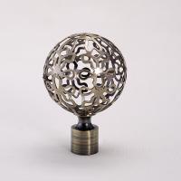 China Antique Art Iron pole finials Curtain Hardware Accessories for sale