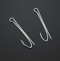 China Silver Iron Drapery Tie Back Hooks Shower Curtain Hangers for sale