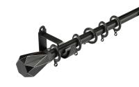 China 0.5mm 0.6mm Metal Bracket Adjustable Double Pipe Curtain Pole for sale