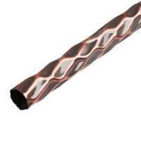 China 25mm 28mm 35mm Metal Twisted Iron Pipe Curtain Pole for sale