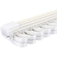 China Home Swish Sliding Double Curtain Rail Tracks For Bay Window for sale
