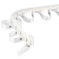 China Home Swish Sliding Double Curtain Rail Tracks For Bay Window for sale