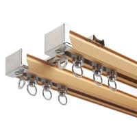 China Aluminum Flexible Bendable Shower Curtain Rail Tracks for sale