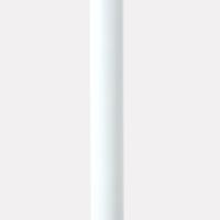 China Round Anodized White 0.6mm Metal Pipe Curtain Rod for sale