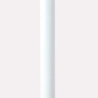 China Round Anodized White 0.6mm Metal Pipe Curtain Rod for sale