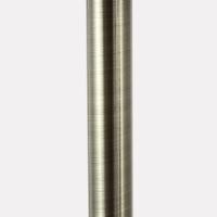China Round Anodized White 0.6mm Metal Pipe Curtain Rod for sale