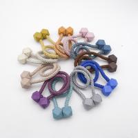 China Navy Blue Polyester Thread Magnet Box Curtain Strap for sale