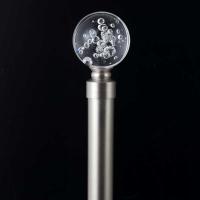 China European Style 16mm Crystal Round SS Exquisite Curtain Rod for sale