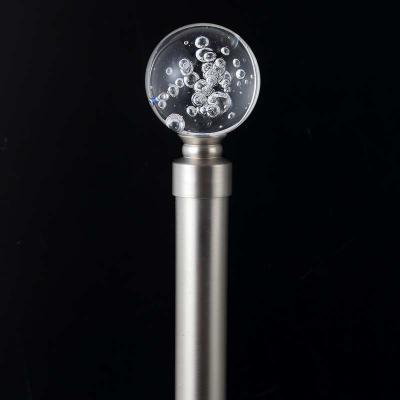 China European Style 16mm Crystal Round SS Exquisite Curtain Rod for sale